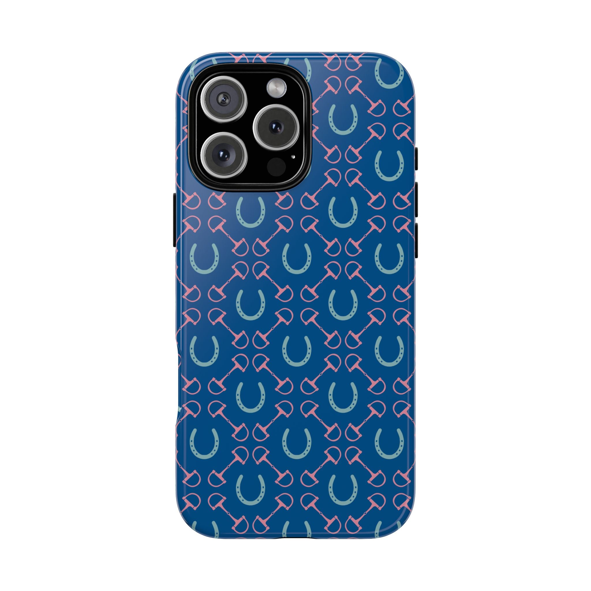 Shoes and Bit Phone Case (Navy) – 3 to Ride